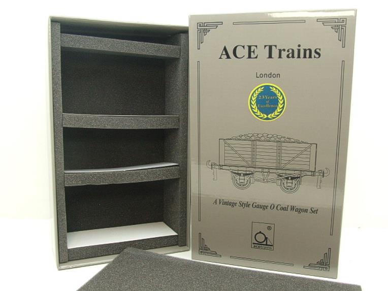 Ace Trains O Gauge Empty G5 Coal Wagon Set Box New x3 Storage Box ...