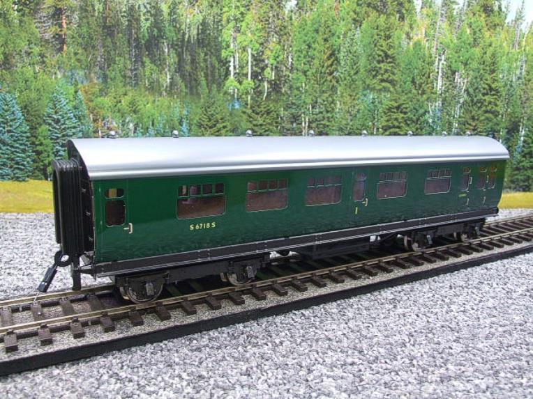 Darstaed O Gauge BR Green Bulleid Corridor Brake End Coach S 6718 S Lit ...