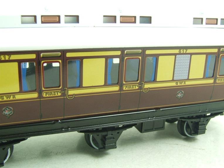 Darstaed O Gauge "GWR" Great Western Six Wheel Passenger x4 Coaches Set ...