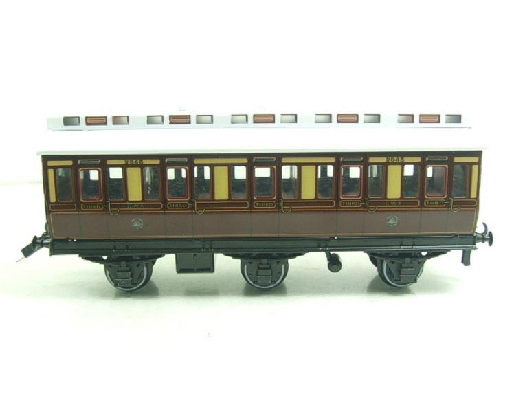 Darstaed O Gauge "GWR" Great Western Six Wheel Passenger x4 Coaches Set ...