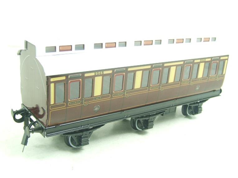 Darstaed O Gauge "GWR" Great Western Six Wheel Passenger x4 Coaches Set ...