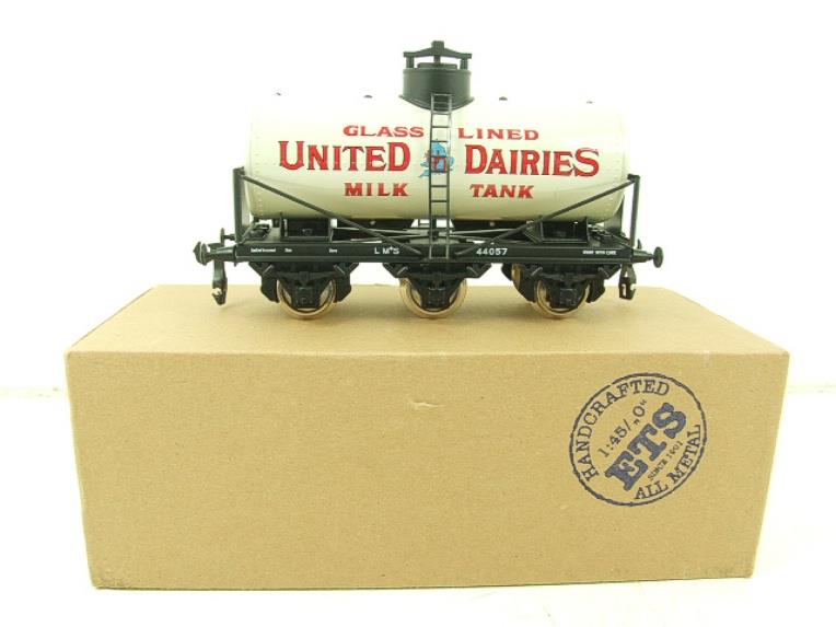 ETS Czech O Gauge 490 LMS Six Wheel "United Dairies" Milk Tanker Wagon ...