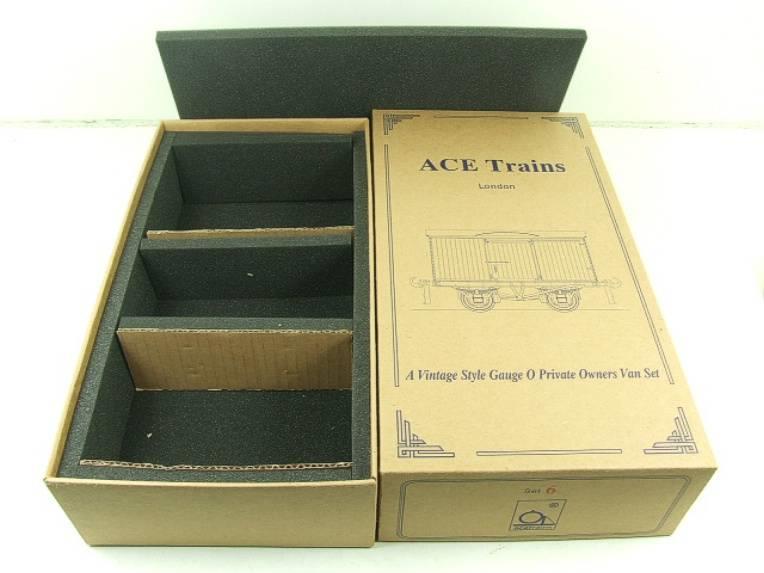 Ace Trains O Gauge Private Owners Empty Van Set Box New x3 Storage Box ...