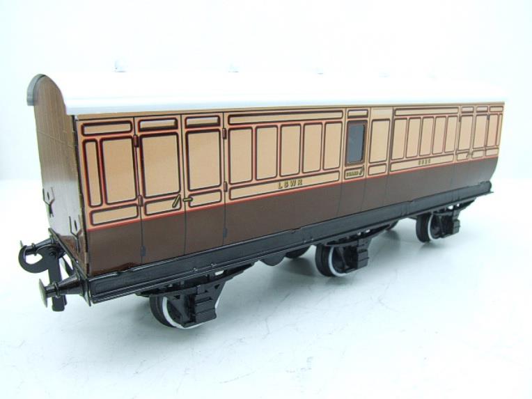 Darstaed O Gauge "LSWR" Six Wheel Full Brake Coach R/N 5025 Boxed ...